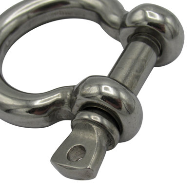 Stainless Steel Lifting Bow Shackle Screw Pin 3T (Marine Boat Trawler ...