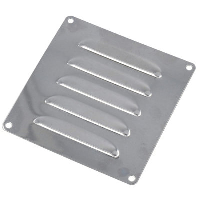 Stainless Steel Louvre Vent Air Ventilator Grill 120mm x 120mm Marine ...
