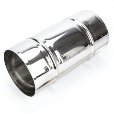 Stainless Steel Male Connector Chimney Flue Liner Pipe Joiner Coupler ...