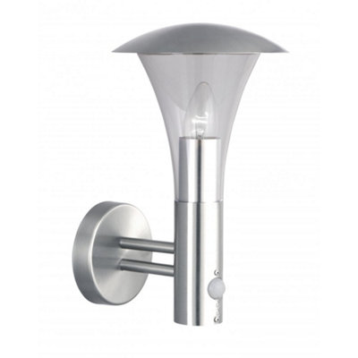 Shop Stainless Steel Outdoor Exterior PIR Lantern Security Wall Light