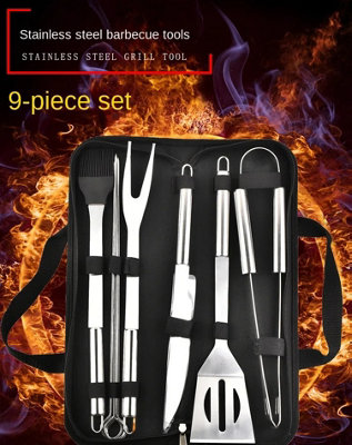 STAINLESS STEEL OVEN SET BARBECUE COMBINATION TOOL OUTDOOR BBQ BARBECUE SET