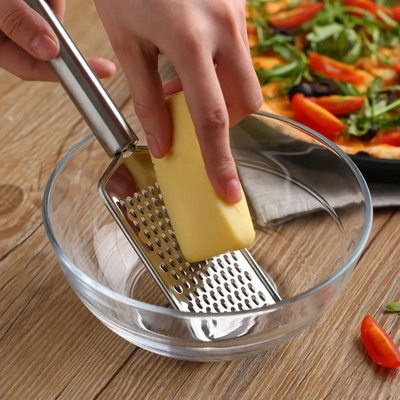 Stainless Steel Paddle Grater Compact Cheese Grater Zest Food Shredder ...