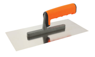Stainless Steel Plastering Trowel with Light Soft Grip Handle Finishing ...