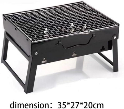 Stainless Steel Portable Folding BBQ Grill Compact Outdoor Barbecue for ...