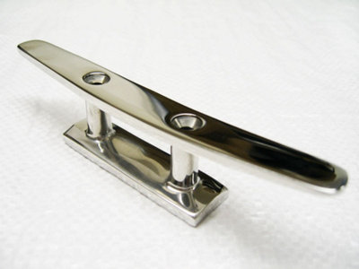 Stainless Steel Rope Cleat 200MM (8" 2 Hole Low Flat Marine Boat Deck ...