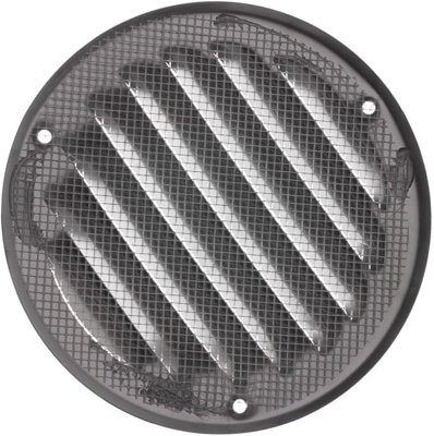 STAINLESS STEEL ROUND AIR VENT GRILLE 100MM / 140MM WITH FLY SCREEN