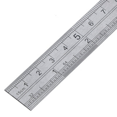 Stainless steel ruler 6in 150mm straight edge Rule Measuring