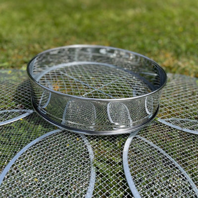 Stainless Steel Soil Sieve with 5 Interchangeable Filters - Potting ...