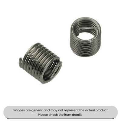 Stainless Steel Spark Plug Thread Repair Inserts M14X1.25, 3/4" Pack Qty 10