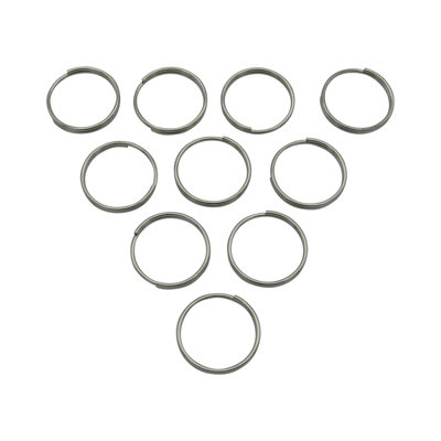 Stainless Steel Split Ring Connectors 1.5MM x 26MM x10 (Key Ring Chain ...
