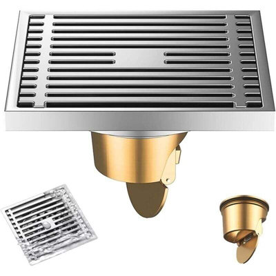 Stainless Steel Square Bathroom Floor Drain Shower Drain,Smell of the ...
