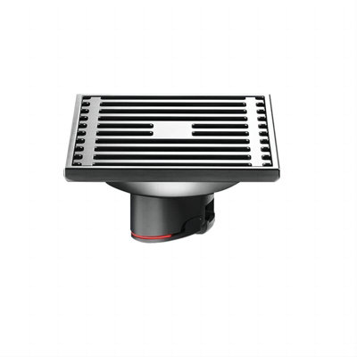 Stainless Steel Square Waste Drain Cover Anti Odor Straight Floor Drain ...