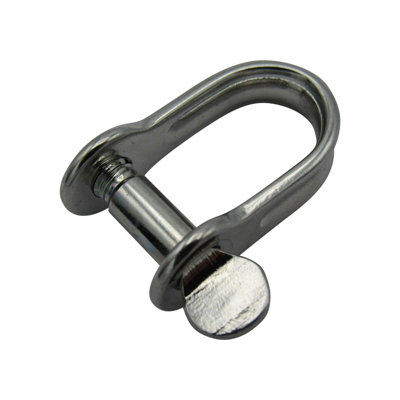 Stainless Steel Strip Dee Shackle 8MM (D Flat Rigging Marine Rope)