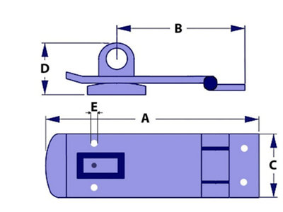 Stainless Steel Swivel Hasp 72MM (Heavy Duty Safety Lock Staple Door)
