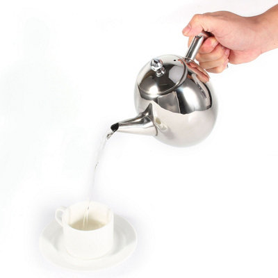 Stainless Steel Teapot Coffee Pot Water Kettle With Filter Large ...