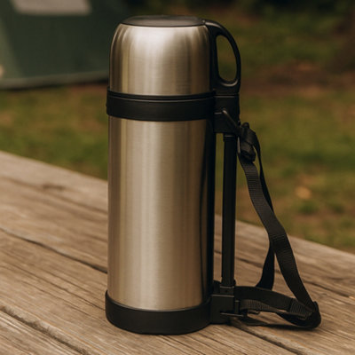 Stainless Steel Travel Vacuum Flask 1.5L | DIY at B&Q