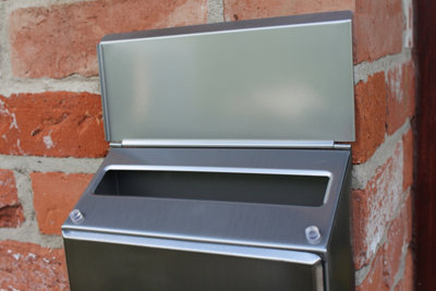 Stainless Steel Wall Mounted Post Box - Letter Box