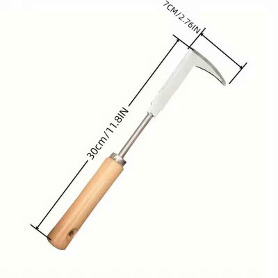 Stainless Steel Weeding Tool L Shaped Garden Hand Tool