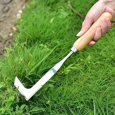 Stainless Steel Weeding Tool L Shaped Garden Hand Tool