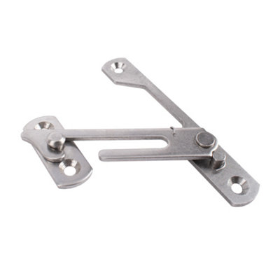 Stainless Steel Window Restrictor Stay - with 9.5mm Pin - Left Hand