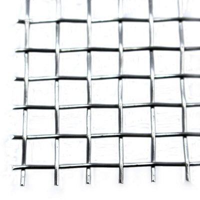 Stainless Steel Woven Wire Mesh Filter Grading Count 4 15cm | DIY at B&Q