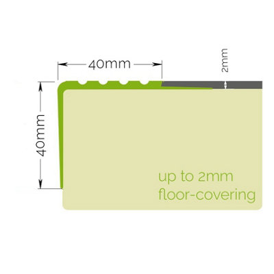 Stair non anti slip nosing rubber angle step edge trim edging PVC RD ...