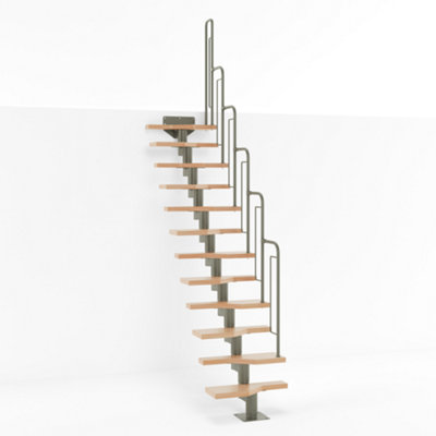 Staircase Kit Modular Dolle Graz Grey