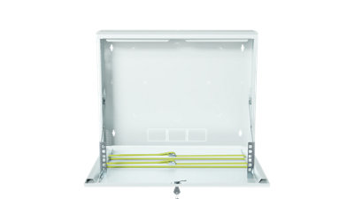 Stalflex 19" 2U Lockable DVR NVR enclosure CCTV Safe Box 130mm deep White