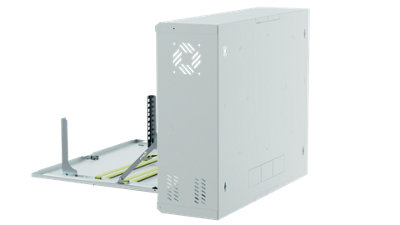 Stalflex 19" 3U Lockable DVR NVR enclosure CCTV Safe Box 180mm deep White