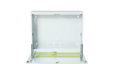 Stalflex 19" 3U Lockable DVR NVR enclosure CCTV Safe Box 180mm deep White