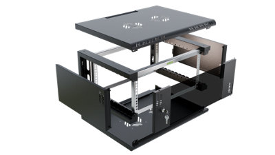 Stalflex - 19" 4U Server Rack Data Cabinet PRO 450mm Deep Wall-Mounted