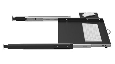 STALFLEX 1U SLIDING SHELF WITH EXTENDABLE MOUSE TRAY FOR 19 INCH 350MM ...