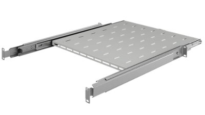 Stalflex 1U Telescopic Sliding Shelf 19 Inch Rack Mount 450mm Tray for ...