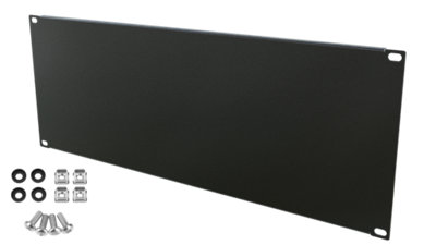 Stalflex 4U Black 19 Inch Rack Blanking Panel Cover for Wall and Floor ...