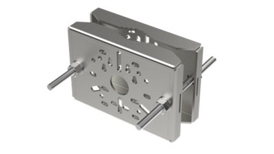 Stalflex galvanised CCTV clamp universal pole camera mount for 30 ...