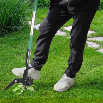 Stand-Up Gardening Weed Puller Tool with 4 Claws - High-Strength ...