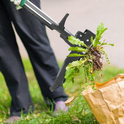 Stand-Up Gardening Weed Puller Tool with 4 Claws - High-Strength ...