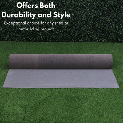 Standard Grade Dark Green Mineral Roof Felt (10m x 1m) - Durable ...