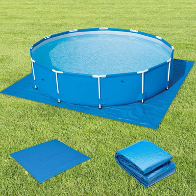 Standard Size 2.5m x 4.5m Waterproof Square Pool Base Mat Foldable ...