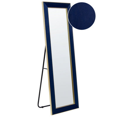 STANDING MIRROR LAUTREC 150 CM VELVET NAVY BLUE