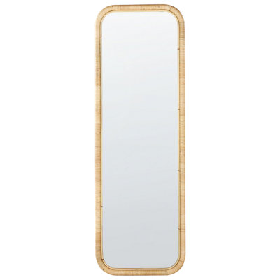 Standing Mirror MALANGE 150 cm Rattan Natural