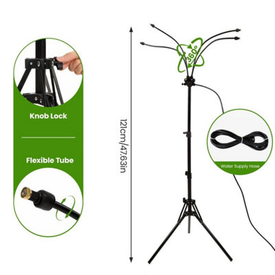 Standing Misters for Outside Patio, Adjustable 2.6-5.3 FT Outdoor ...
