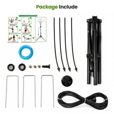 Standing Misters for Outside Patio, Adjustable 2.6-5.3 FT Outdoor ...