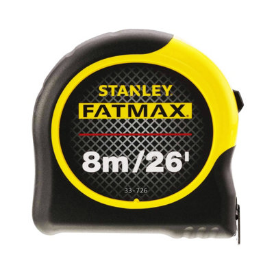 Stanley 0-33-726 FatMax Metric/Imperial Tape Measure with Blade Armor ...