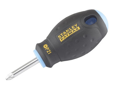 STANLEY 0-65-408 FatMax Stubby Screwdriver Pozidriv Tip PZ1 x 30mm ...