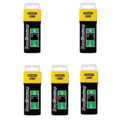 Stanley 1-TRA706T 5000 x Heavy Duty Staples 10mm 3/8" TRA706 ...