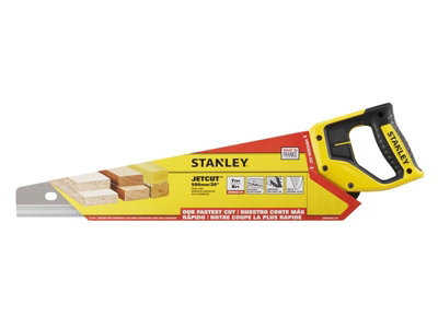 STANLEY 2-15-288 Jet Cut Rough Handsaw 500mm (20in) 8 TPI STA215288