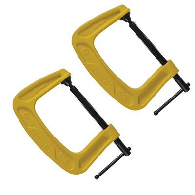 Stanley Bailey G Clamp 100mm 4" Heavy Duty Steel 0-83-034 0-83-034 TWIN ...
