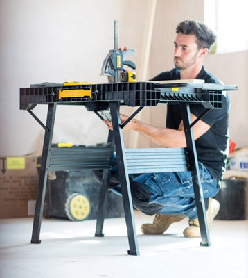Stanley Express Folding Workbench Clamp Compatible Portable Work Table ...