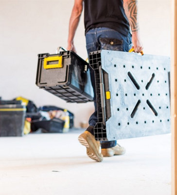 Stanley Express Folding Workbench Clamp Compatible Portable Work Table ...